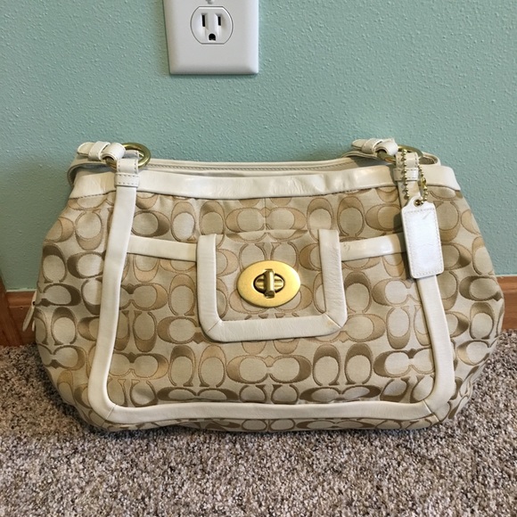 Coach | Bags | Coach Signature Cricket Satchel Handbag | Poshmark